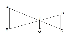 Solved In the diagram below, AB and DC are perpendicular to | Chegg.com
